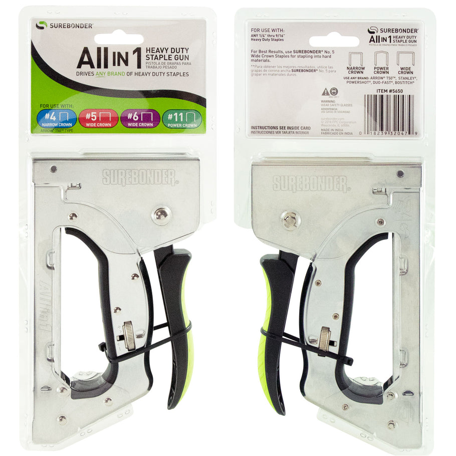 All-in-1 Heavy Duty Staple Gun – Compatible with T50®, Stanley ...