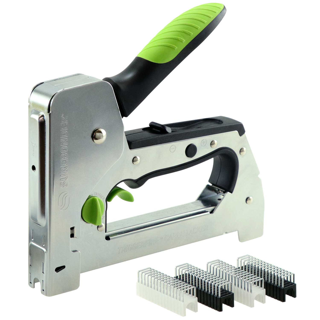 Heavy Duty Triggerfire Cable Tacker Secures Low Voltage Coax Ethernet Surebonder