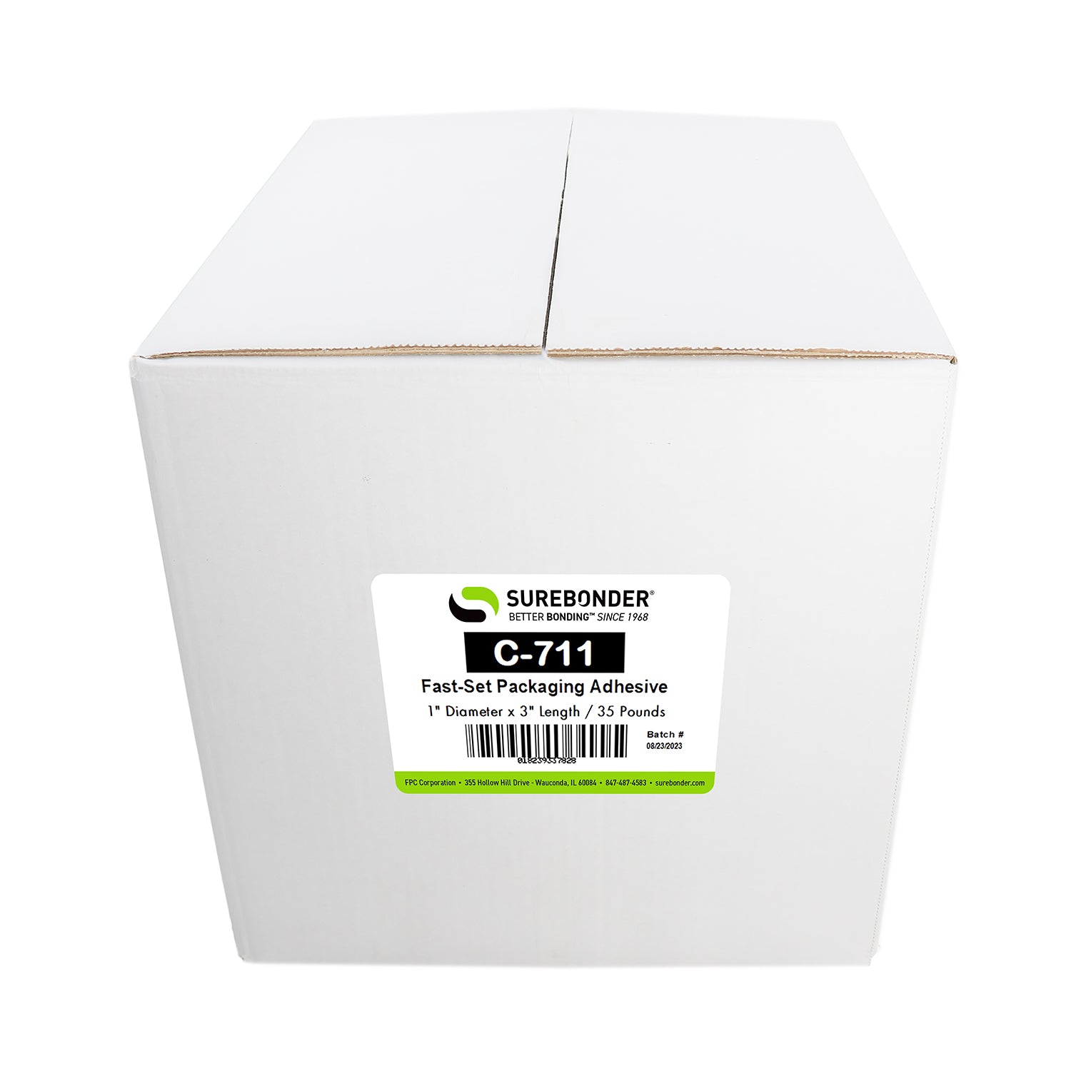 C-711 Fast Set Packaging Hot Melt Glue Sticks - 1" x 3" | 35 lb Box ...