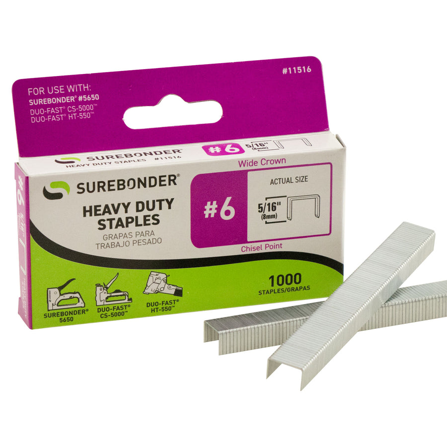 5/16" Heavy Duty Staples .485" Wide Crown - 1000 Count | #5 Series ...