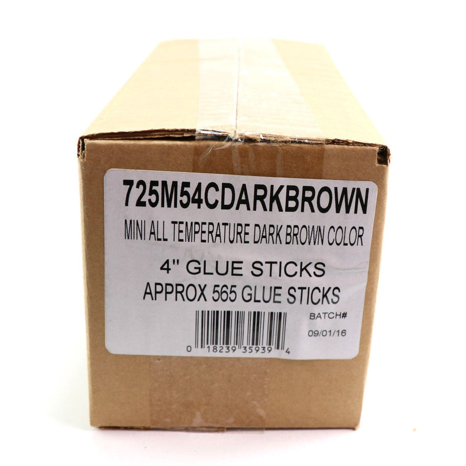 Dark Brown Hot Glue Sticks 4" Mini Size – 5 lb Box (565 Count) | Color ...
